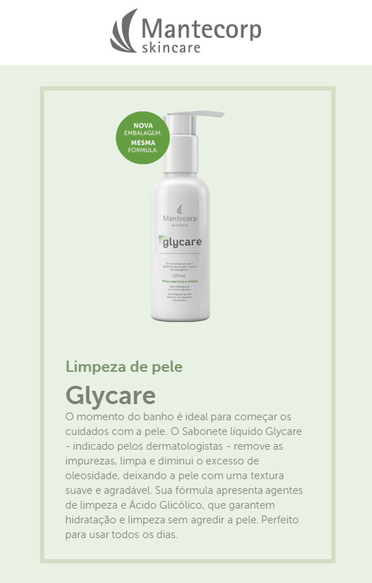 Sabonete Líquido Glycare Mantecorp 120ml - Farmacia Indiana