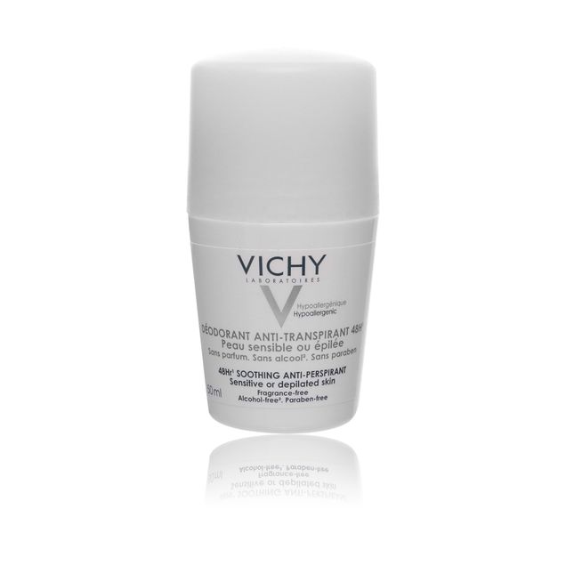 Desodorante 48h Vichy Peles Sensíveis Roll-On 50ml - Farmacia Indiana