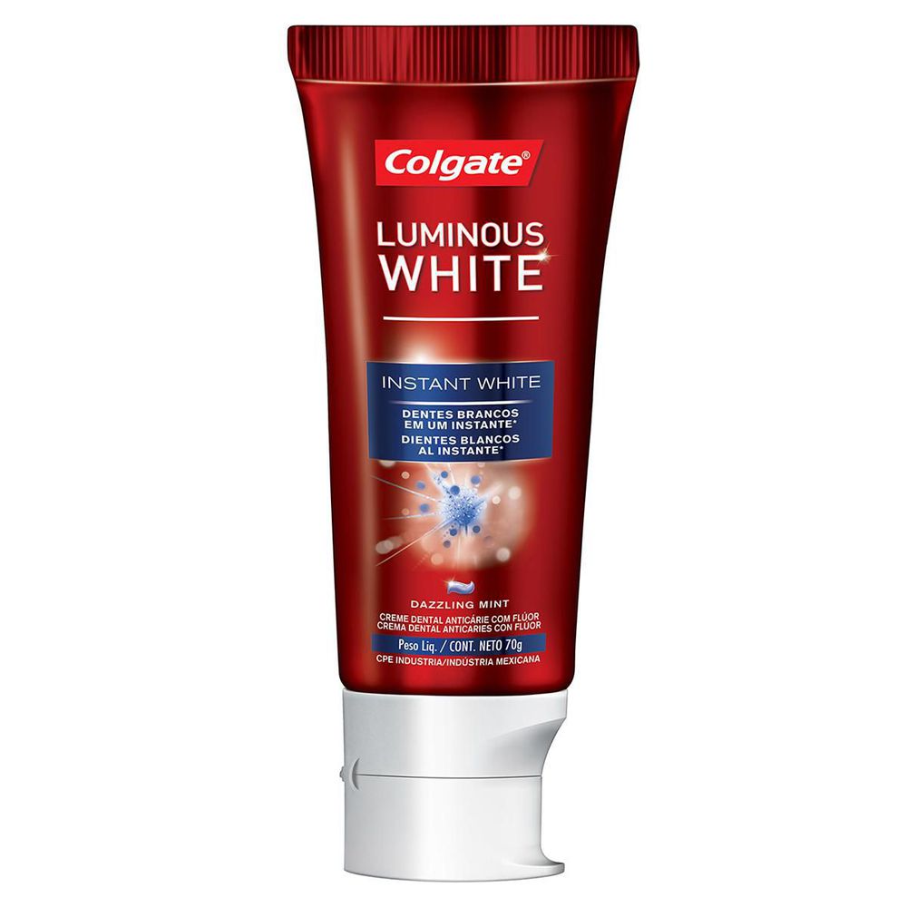 Creme Dental Colgate Luminous White Instant 70g - Farmacia Indiana
