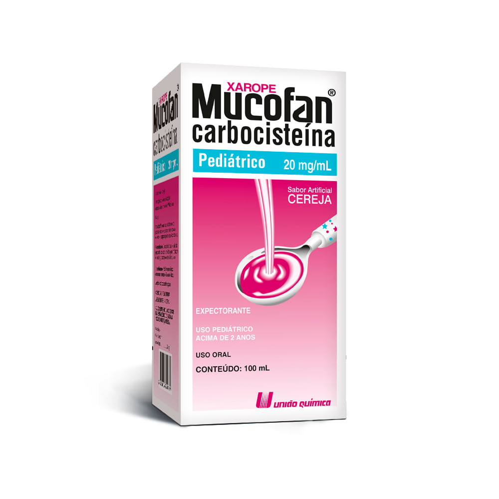 Mucofan 20mg Pediátrico Xarope 100ml - Farmacia Indiana