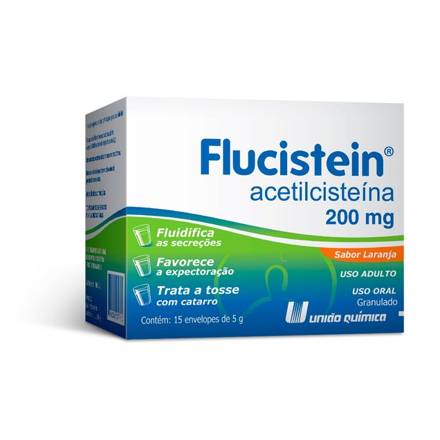 Flucistein 200mg 15 Envelopes 5g - Farmacia Indiana