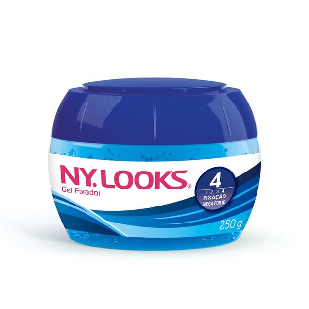 Gel de Cabelo Ny Looks Fator 1 Suave Fixação Azul 250g - Farmacia Indiana