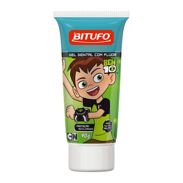 Gel Dental Infantil Bitufu Ben 10 90g - Farmacia Indiana