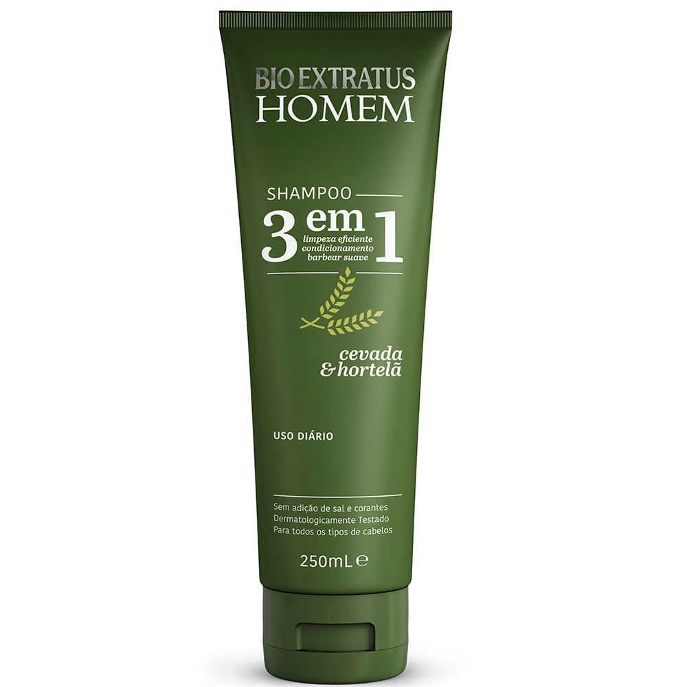 Shampoo Bio Extratus 3em1 Homem 250ml - Farmacia Indiana