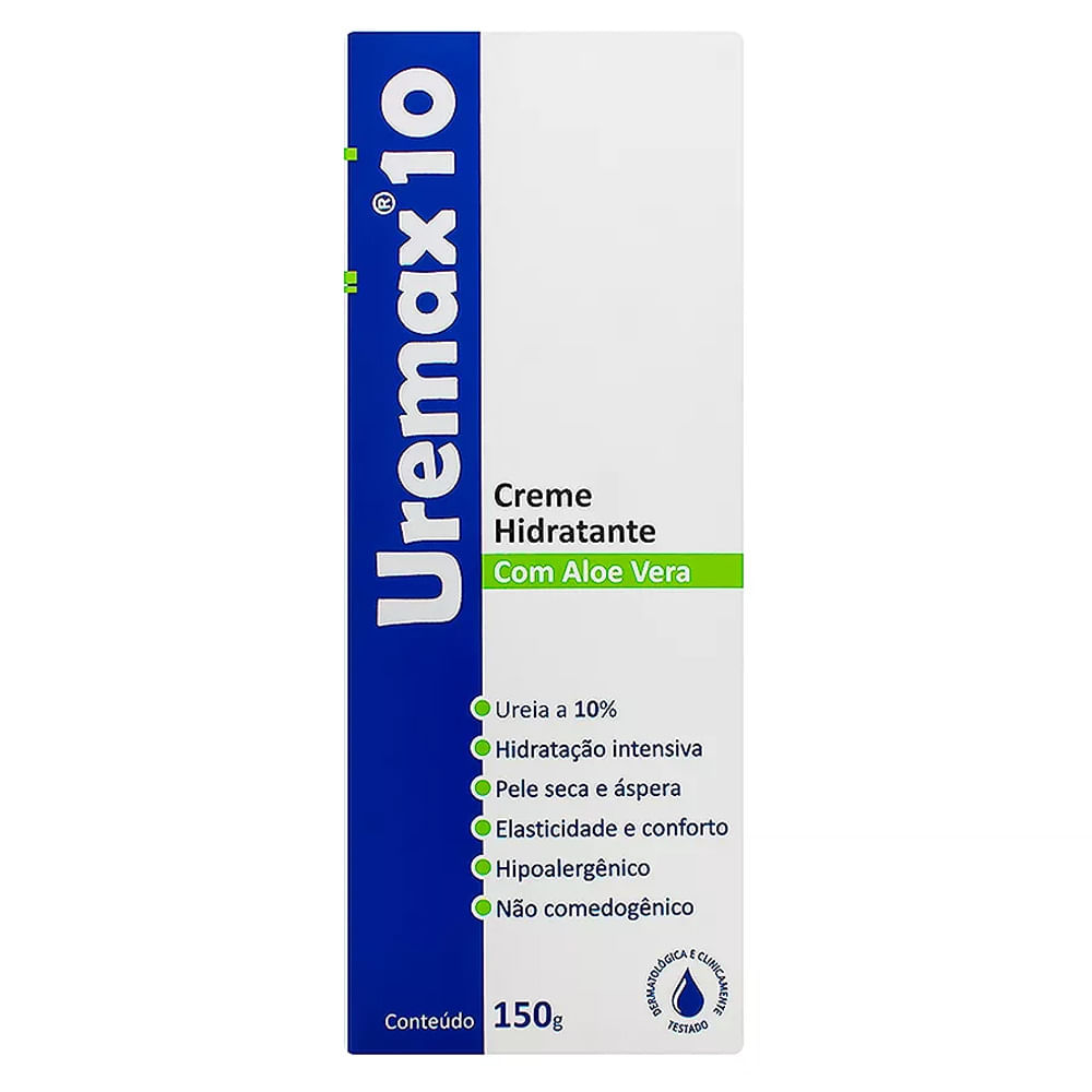 Uremax 10 Creme Hidratante Aloe Vera 150g - Farmacia Indiana