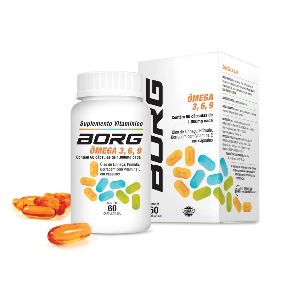 Suplemento Vitamínico Borg Ômega 3 6 9 1000Mg 60 Cápsulas - Farmacia ...