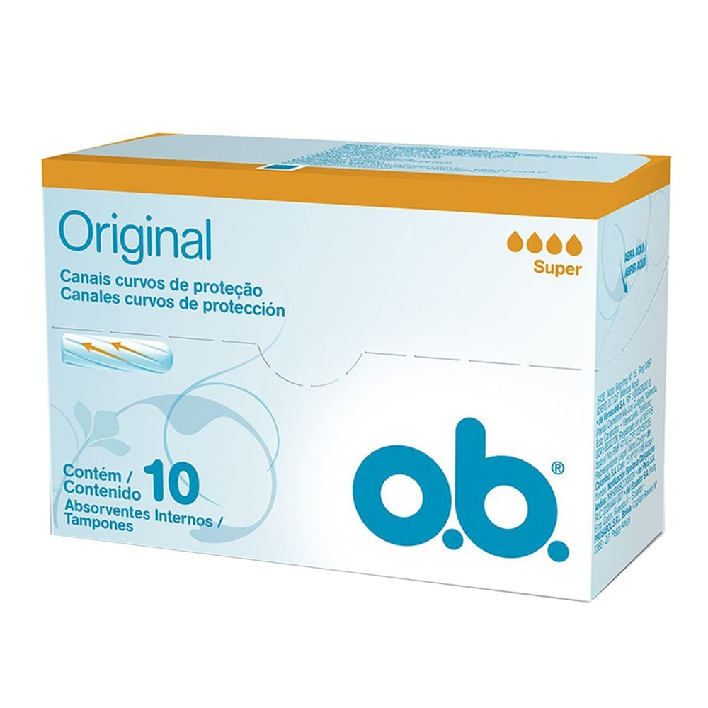 Absorvente Interno OB Original Super 10 Unidades - Farmacia Indiana