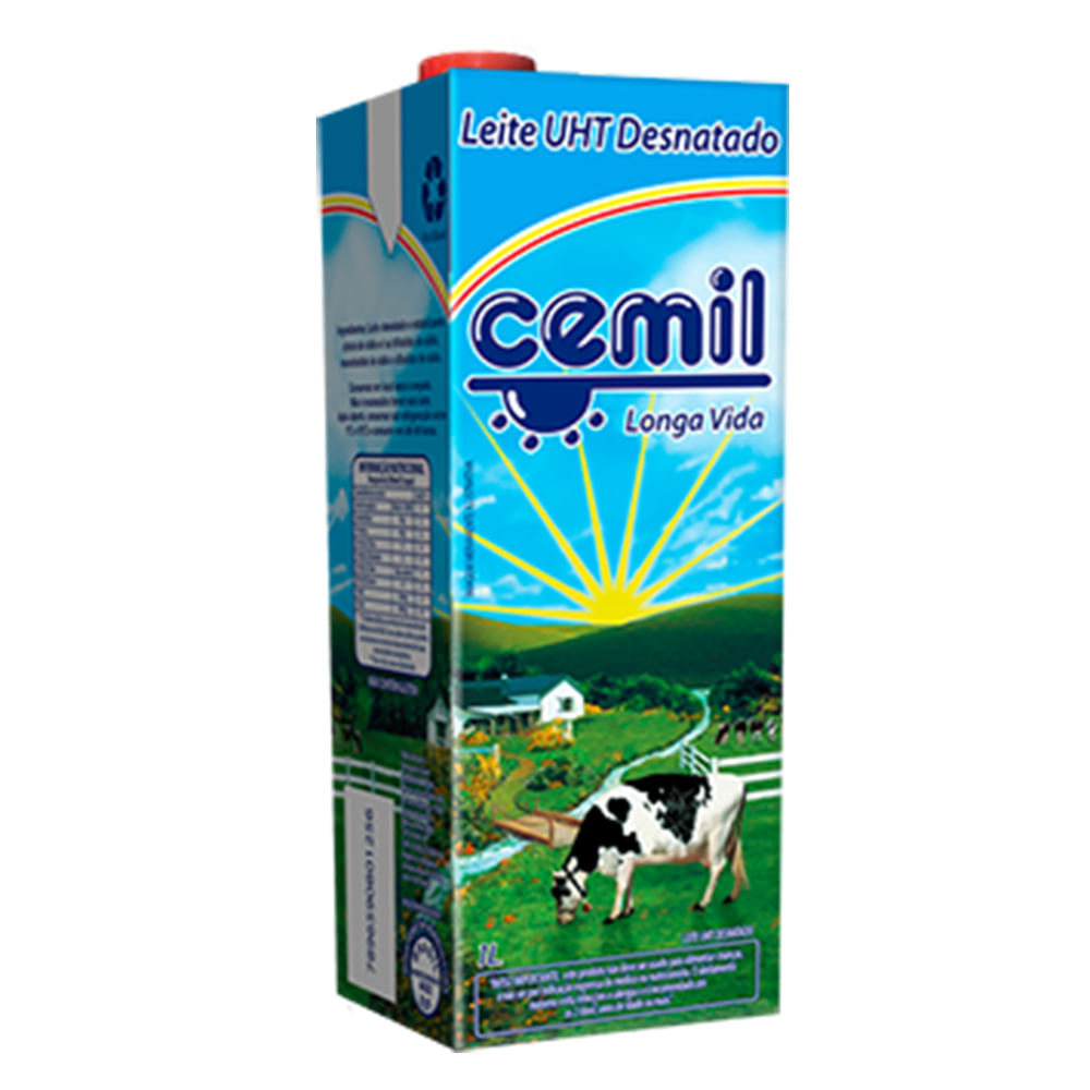 LEITE CEMIL UHT DESNATADO 1 L. - Farmacia Indiana