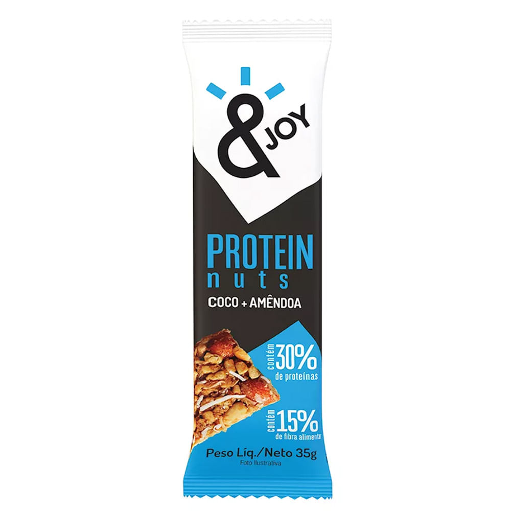 Barra Cereal & Joy Protein Nuts Côco Amêndoa 35g - Farmacia Indiana