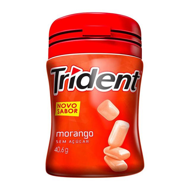 CHICLE TRIDENT GARRAFA 40,6G MORANGO - Farmacia Indiana
