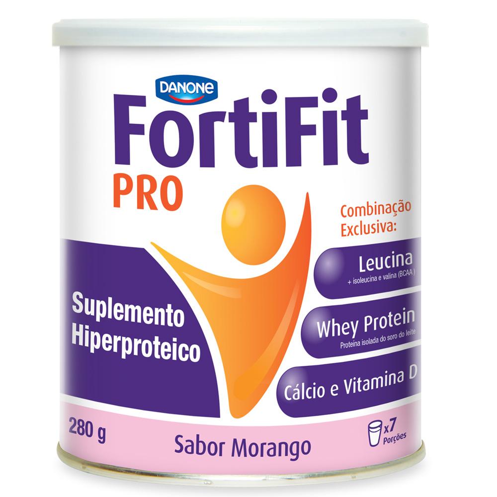 Suplemento Nutricional Fortifit Pro Sabor Morango 280g - Farmacia Indiana