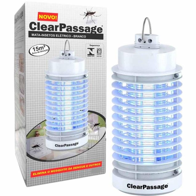 MATA INSETO CLEAR PASSAGE ELETÉTRICO 110 V BRANCO. - Farmacia Indiana