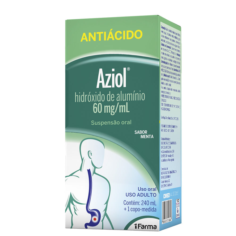 Aziol 60mg Suspensão 240ml - Farmacia Indiana