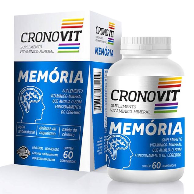 Cronovit Memória 60 Comprimidos - Farmacia Indiana