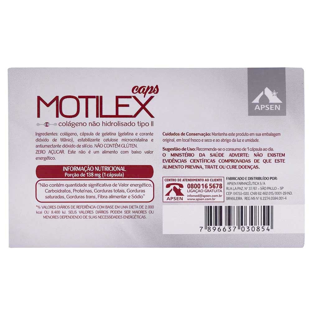 Motilex 30 Cápsulas - Farmacia Indiana