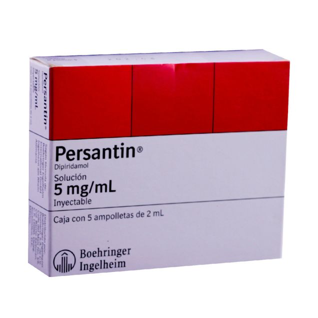 Persantin 10mg/2ml Injetável 5 Ampolas - Farmacia Indiana
