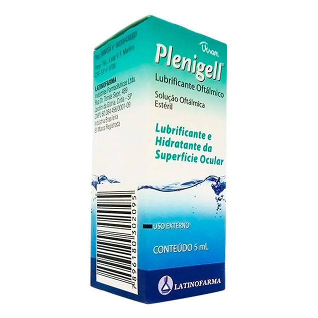 Plenigell Lubrificante Oftálmico 5ml - Farmacia Indiana