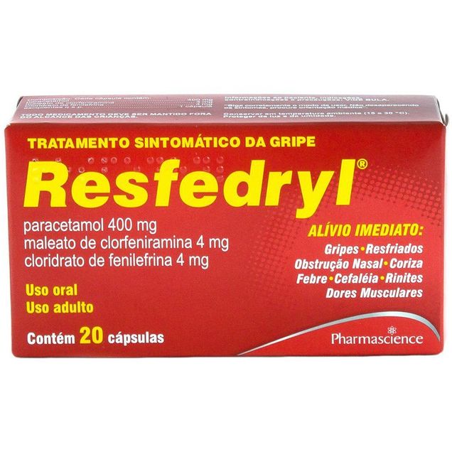 Resfedryl 20 Cápsulas - Farmacia Indiana