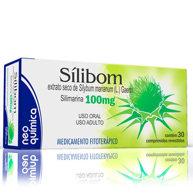 Silibom 100mg Adulto 30 Comprimidos - Farmacia Indiana