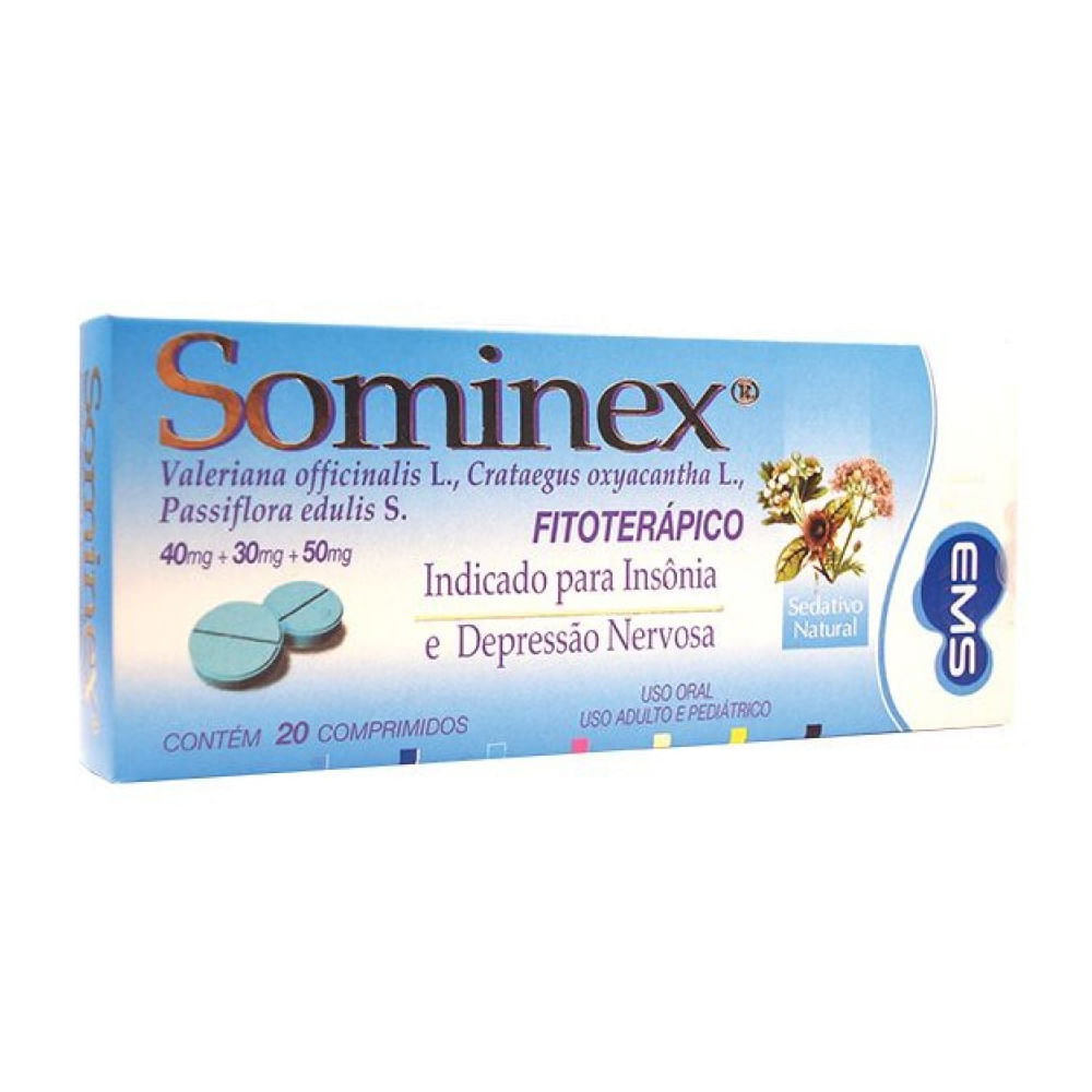 Sominex 20 Comprimidos - Farmacia Indiana