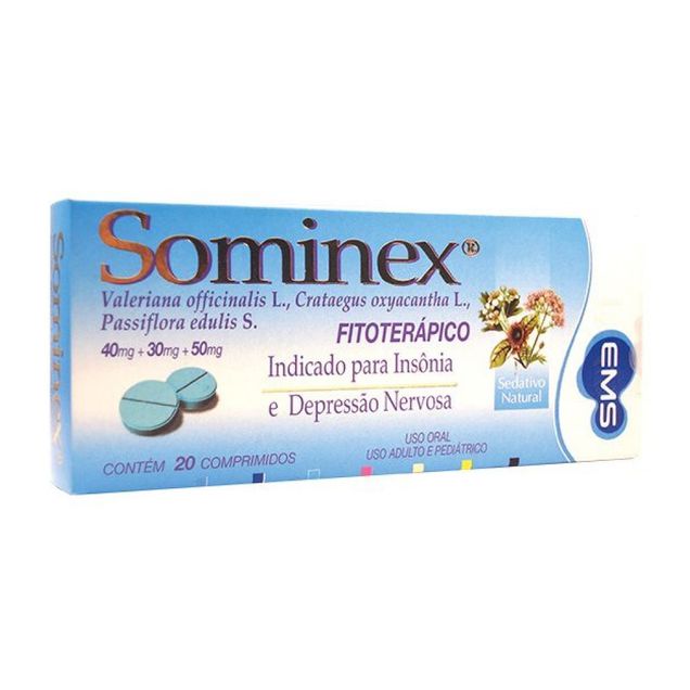 Sominex 20 Comprimidos - Farmacia Indiana