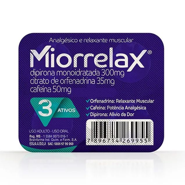 Miorrelax 4 Comprimidos - Farmacia Indiana