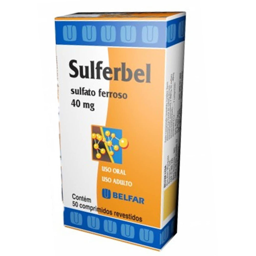 Sulferbel 40mg 50 Comprimidos - Farmacia Indiana