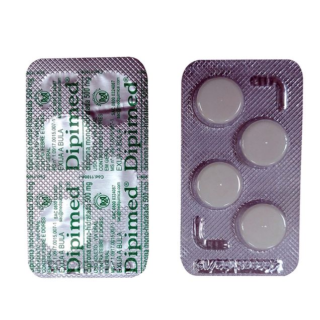 Dipimed 4 Comprimidos 500mg - Farmacia Indiana