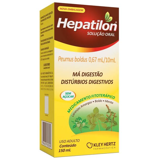 Hepatilon Solução Oral 150ml - Farmacia Indiana