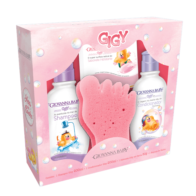 Kit Giovanna Baby A Hora do Banho Rosa - Farmacia Indiana