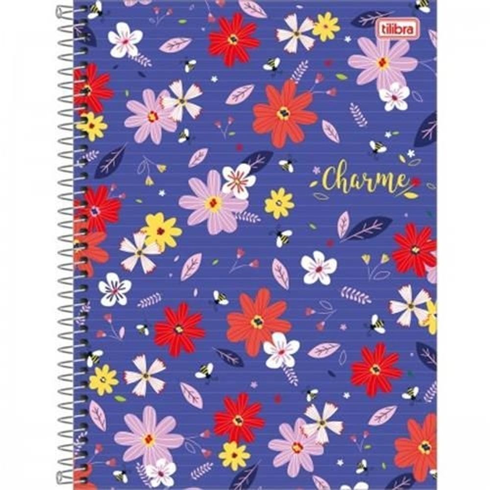 Caderno Tilibra Capa Dura Espiral 80 Folhas 1 Matéria Charme - Farmacia ...