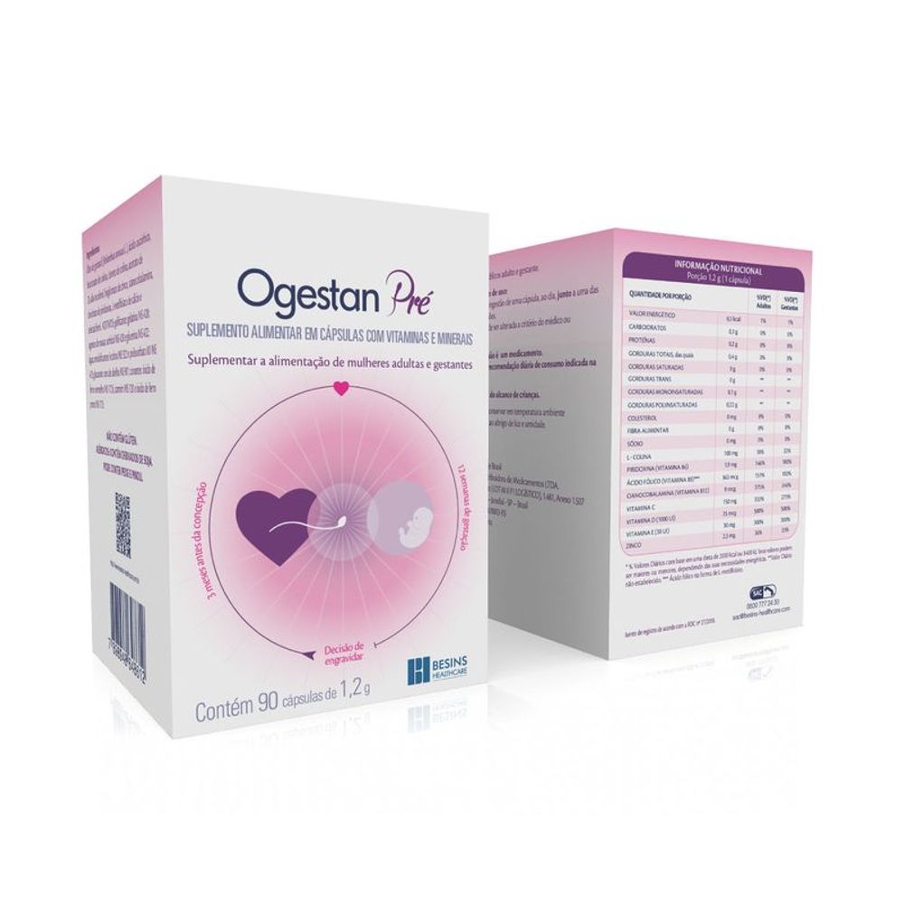 Ogestan Pré 90 Cápsulas - Farmacia Indiana