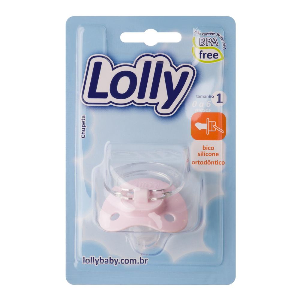 Chupeta Lolly Baby Special Silicone Ortodôntico N1 Rosa - Farmacia Indiana