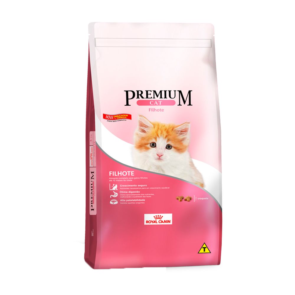 Ração Gato Royal Canin Premium Cat Filhote 10,1Kg - Farmacia Indiana