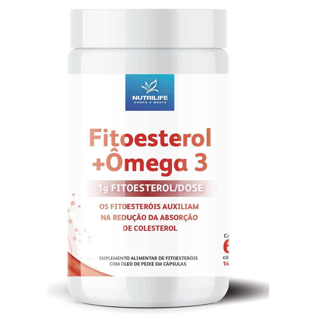 Fitoesterol + Ômega 3 Nutrilife 60 Cápsulas - Farmacia Indiana