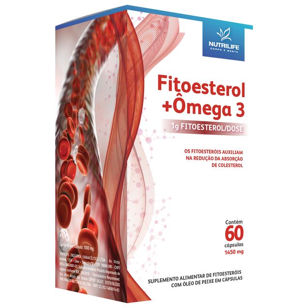 Fitoesterol + Ômega 3 Nutrilife 60 Cápsulas - Farmacia Indiana