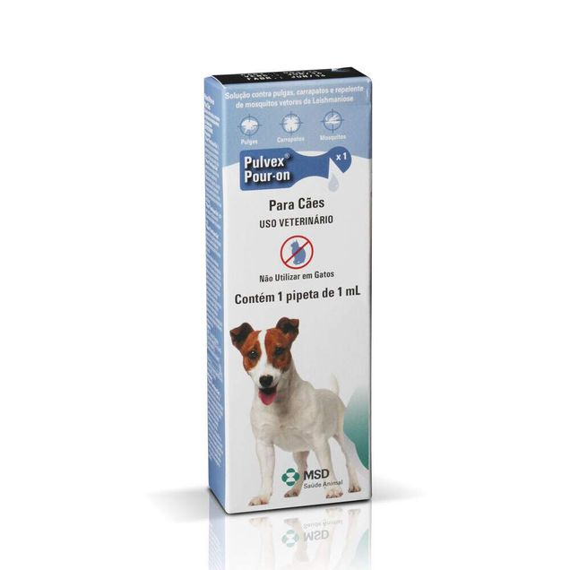 Pulvex Pour-On Anti Pulgas e Carrapatos 1ml - Farmacia Indiana