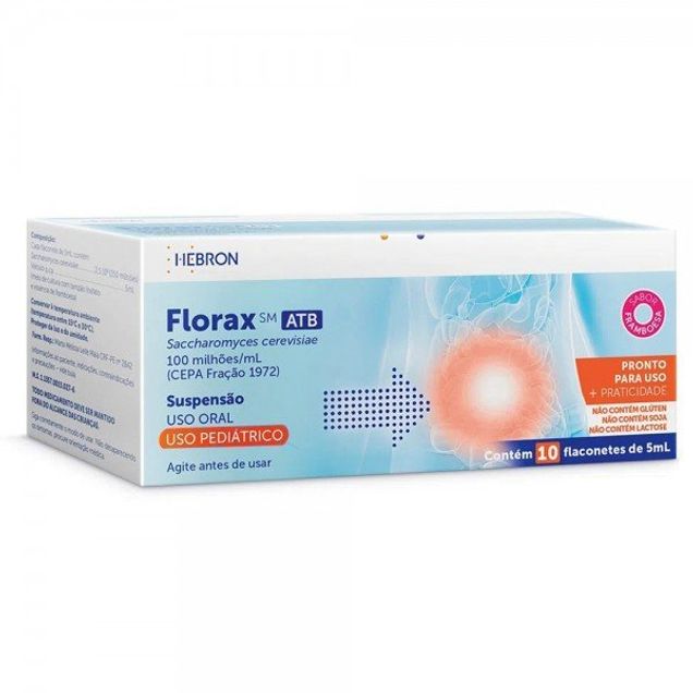 Florax SM Pediátrico 10 Flaconetes 5ml Cada Sabor Framboesa - Farmacia ...