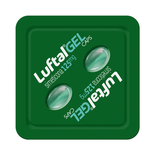 Simeticona Luftal Gel 125mg 2 Cápsulas - Farmacia Indiana