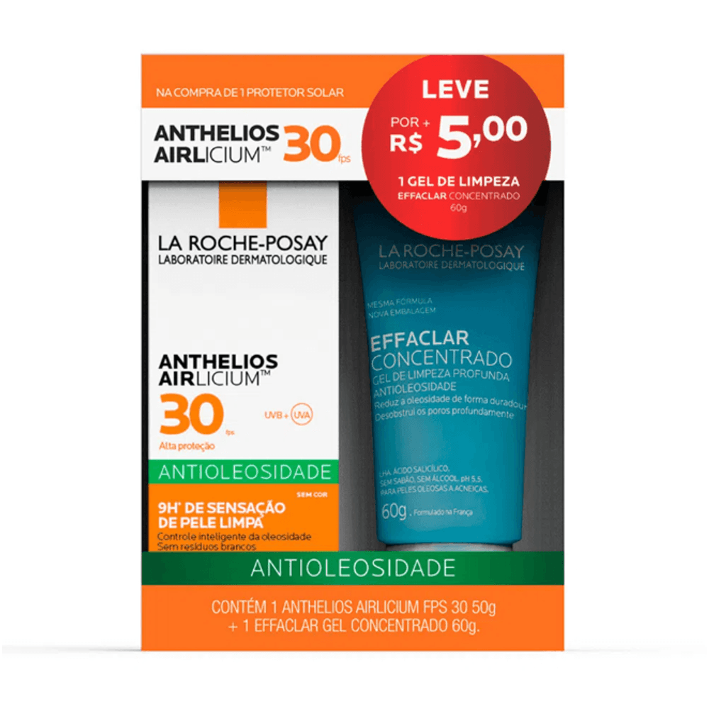 Anthelios Airlicium FPS30 50g + Effaclar Gel Concentrado 60g - Farmacia ...