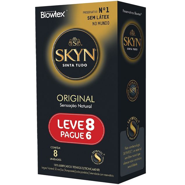 Preservativo Blowtex Skyn Original 8 Unidades - Farmacia Indiana