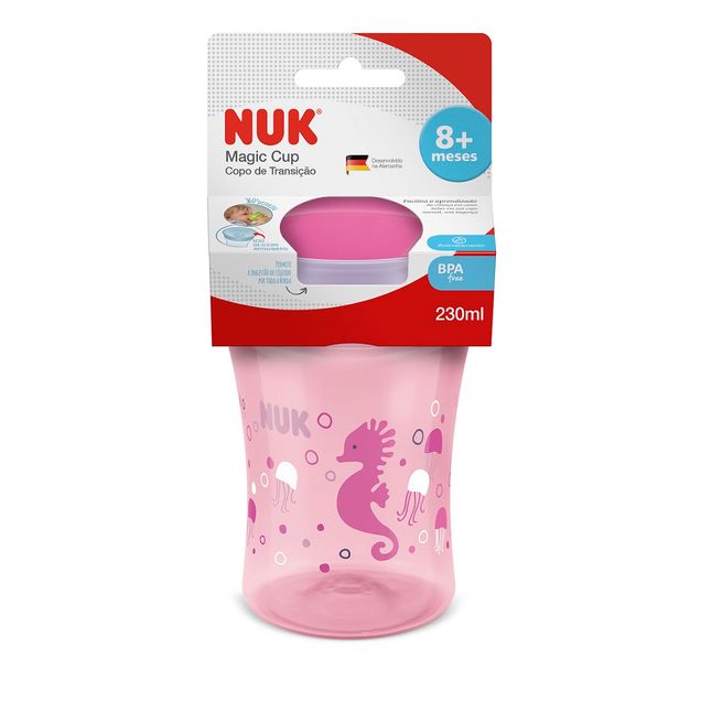 Copo Nuk Evolution Magic Cup 360° Girl 230ml - Farmacia Indiana