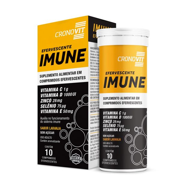 Cronovit Imune 10 Comprimidos Efervescentes - Farmacia Indiana