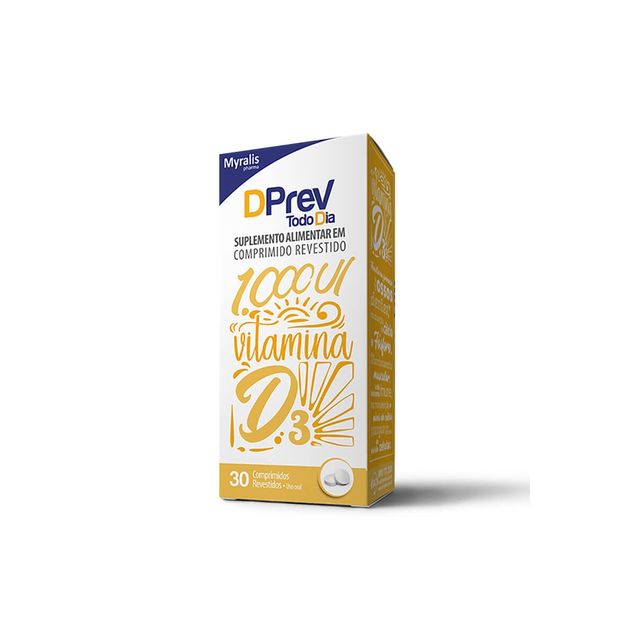 Dprev Todo Dia 1.000UI 30 Comprimidos - Farmacia Indiana