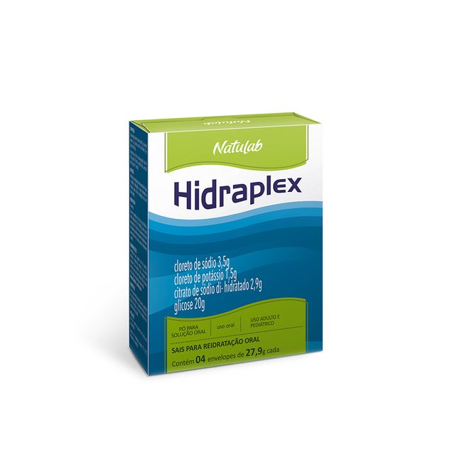 Hidraplex Pó Natural 4 Envelopes com 27,9g cada - Farmacia Indiana