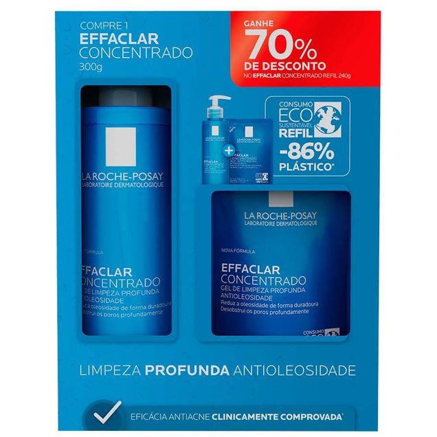 Gel Effaclar Concentrado 300g+Refil Effaclar 240g - Farmacia Indiana