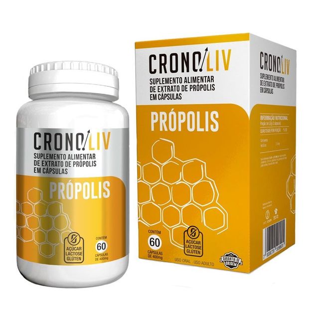 Cronoliv Própolis 60 Cápsulas - Farmacia Indiana