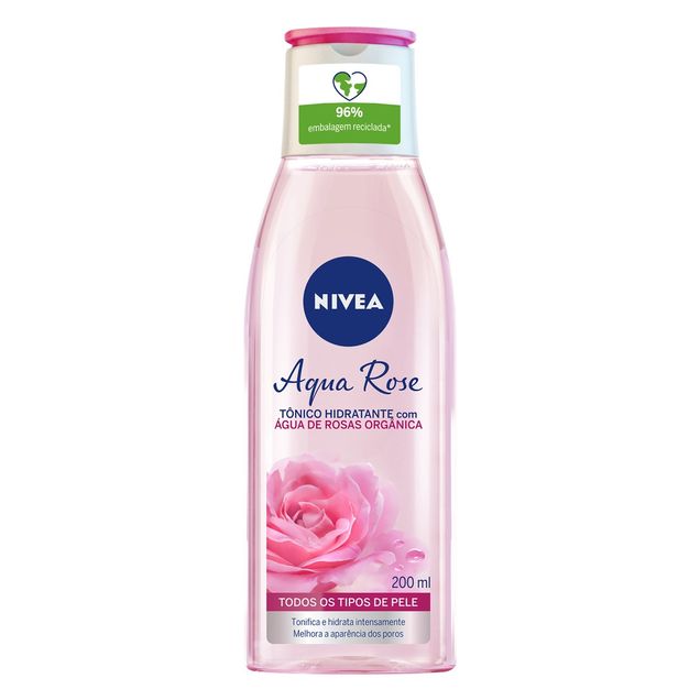 Tônico Facial Nivea Aqua Rosé Rosas Ogânicas 200ml - Farmacia Indiana