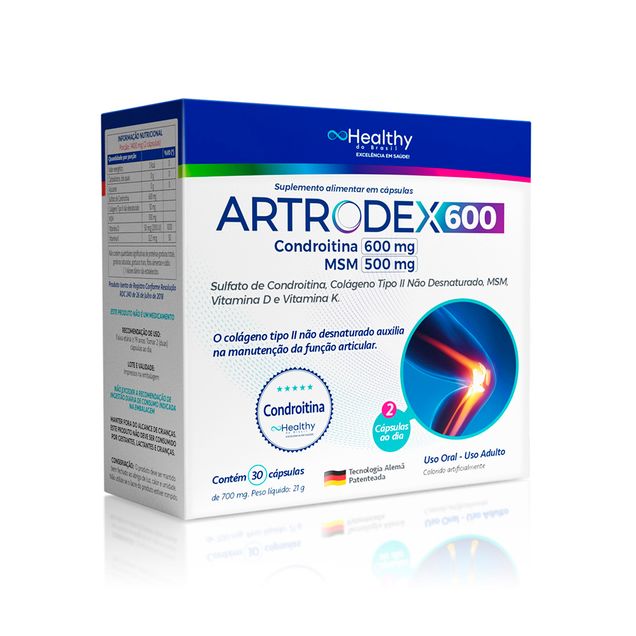 Colágeno Tipo II Artrodex Trat-m 600 60 Cápsulas - Farmacia Indiana
